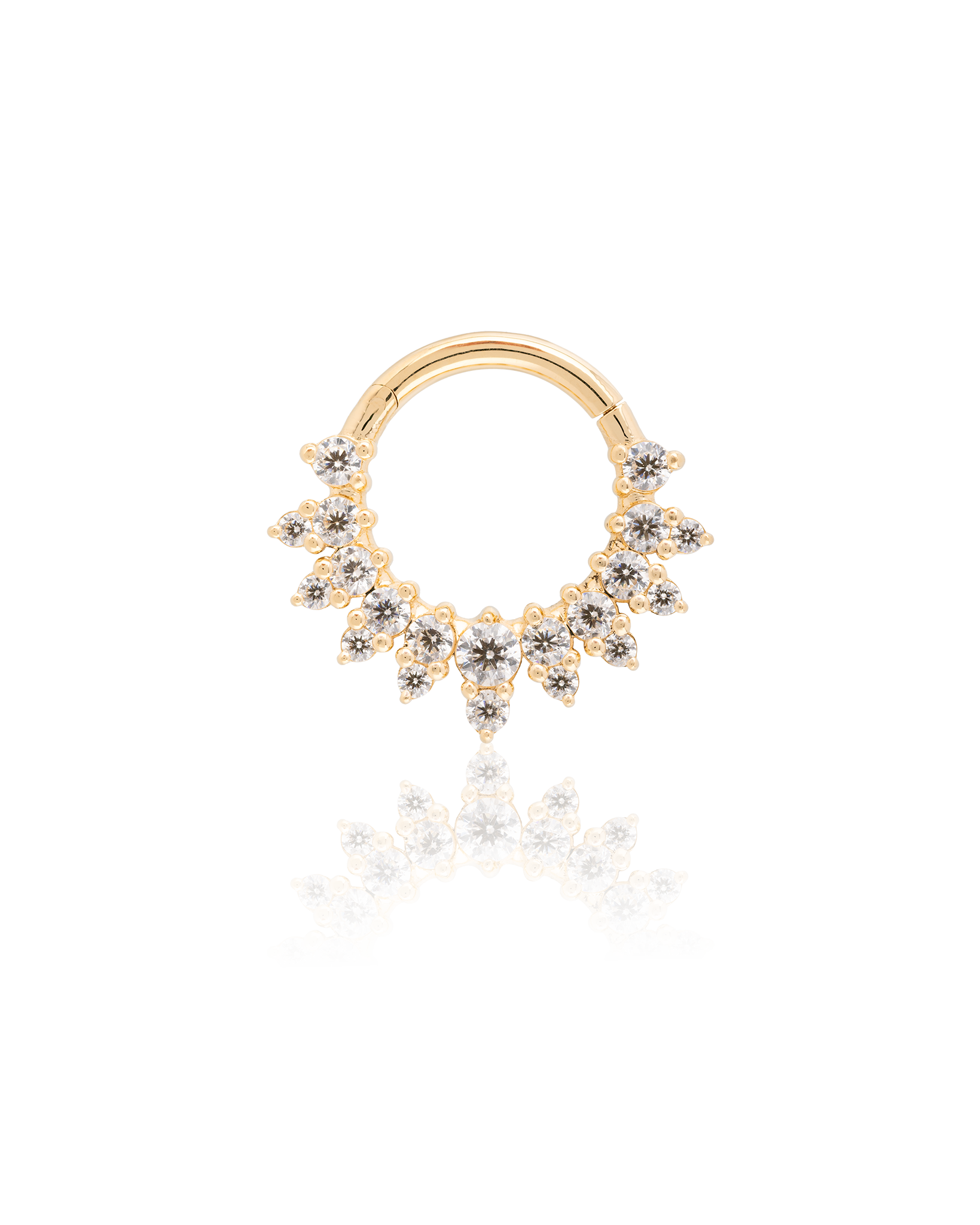 Livia, 14k yellow gold threadless top