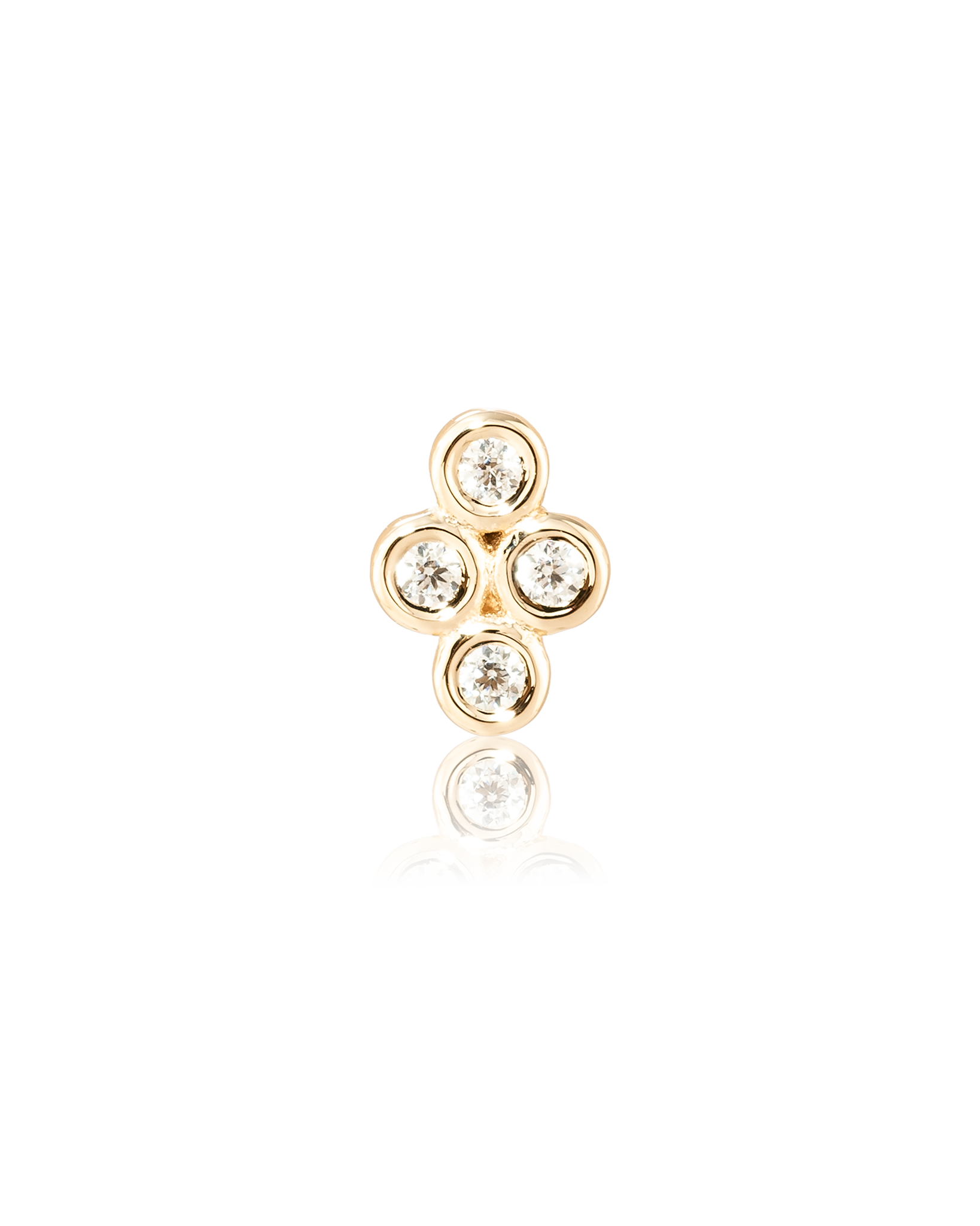 Mincy, 14k yellow gold threadless top